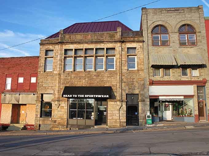 Those arched windows and weathered stone tell stories that modern strip malls will never understand or appreciate.