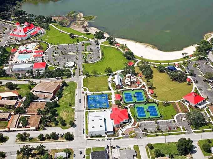 Tennis courts and waterfront parks prove that affordable living doesn't mean sacrificing recreation or natural beauty at all.