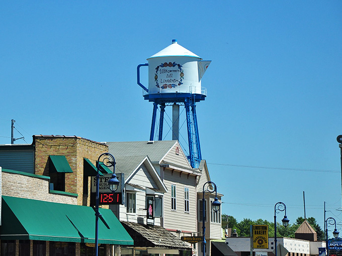 When your town's landmark is a giant coffee pot, you know the priorities are absolutely perfect here.
