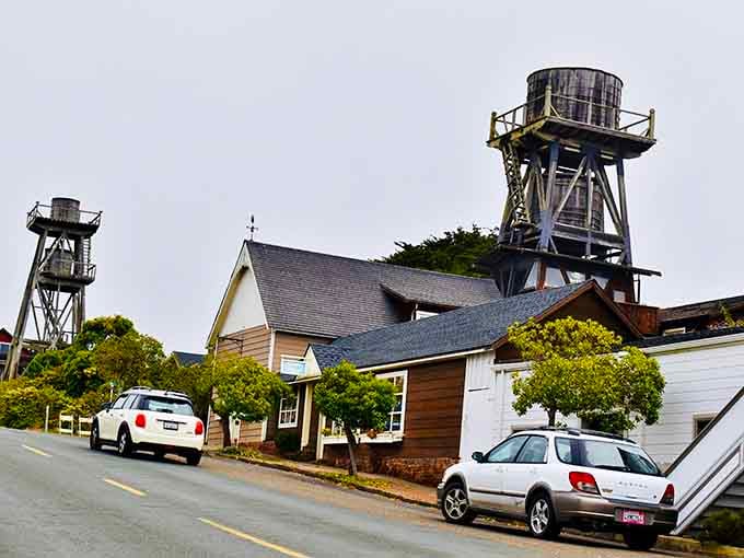 Those quirky water towers rising above the rooftops give this seaside village its unmistakable character and charm.