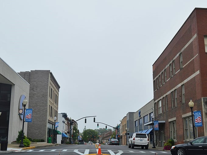 Even on a gray day, this street radiates the kind of peaceful energy that makes retirement feel right.