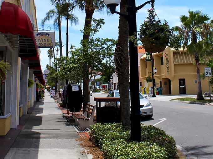 Notice how the street feels walkable and welcoming, like neighborhoods used to be before everything became a strip mall.