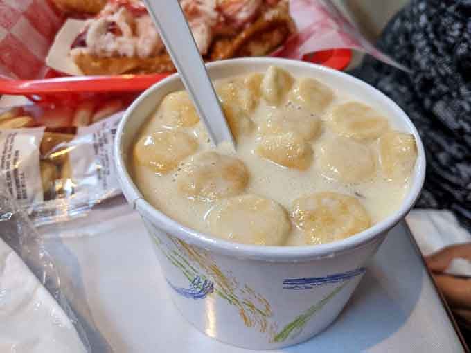 When your chowder arrives with oyster crackers, you know someone understands the sacred rituals of New England seafood dining.