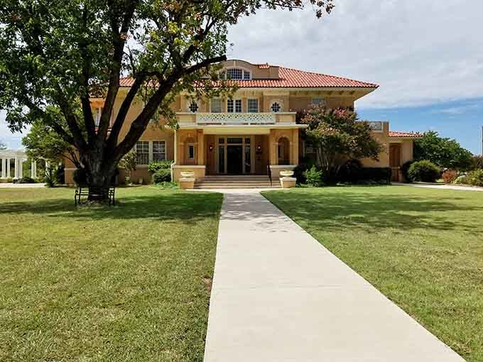 The Swenson House showcases Abilene's architectural heritage, where history lives on in beautifully preserved Mediterranean Revival style.
