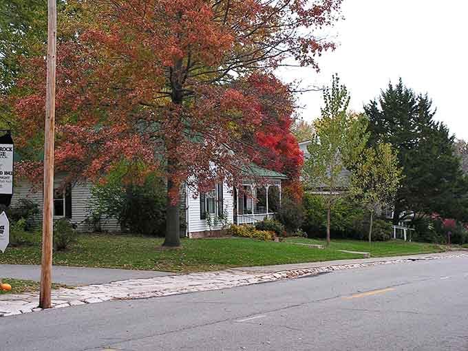 Fall in Arrow Rock looks like someone spilled a paint palette across the neighborhood &ndash; in the best way.