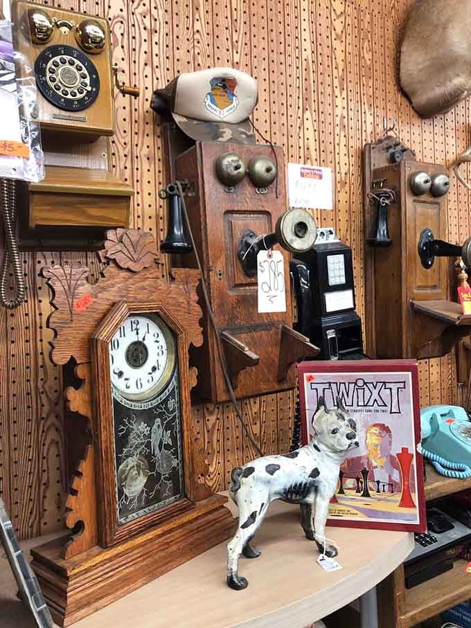 Rotary phones from when calling someone actually required commitment and finger strength to dial all seven digits.