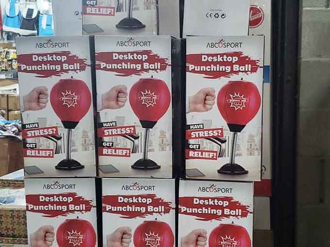 Desktop punching balls for when your stress needs relief but your budget needs a break too.