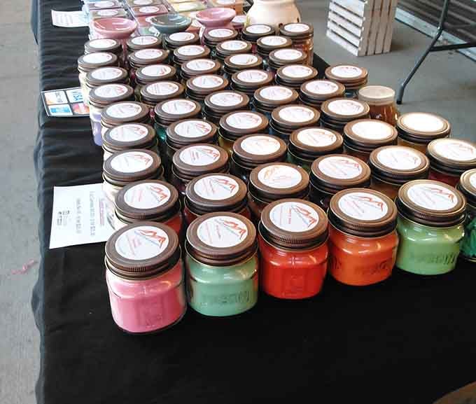 Handmade candles in mason jars bring that artisan touch without the boutique price tag attached.