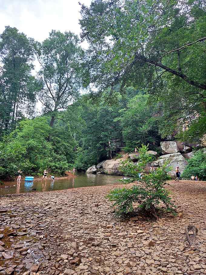 The swimming hole that makes you question every chlorinated pool membership you've ever purchased in your entire life.