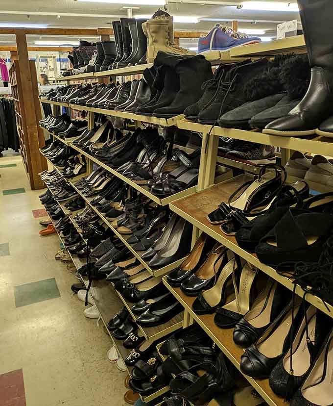 From sensible flats to statement boots, there's enough footwear here to outfit a small army of very stylish soldiers.