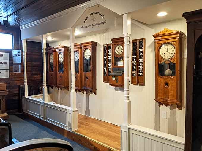 Time literally stands still in this collection of antique clocks, each one ticking with its own history.