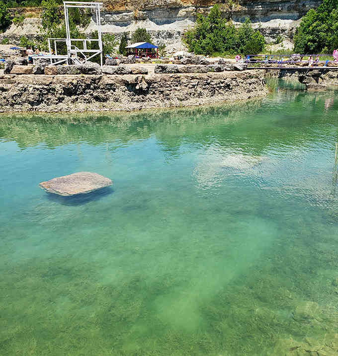 Water so clear you can count the pebbles below proves Mother Nature doesn't need filters for perfection.