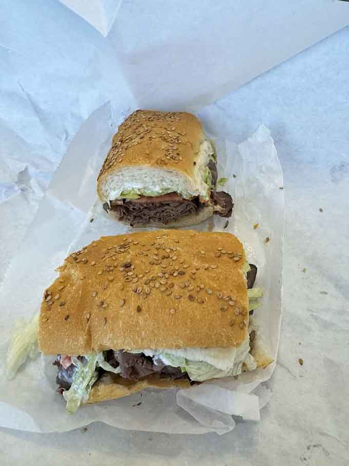 That's not just roast beef on a seeded roll, that's what happens when someone respects both the meat and you.