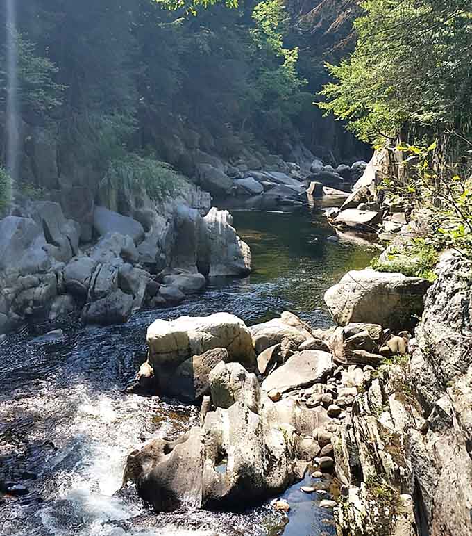 The Westfield River carved this masterpiece over millennia, and it's still showing off its handiwork.