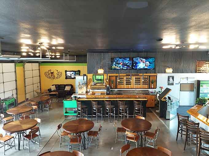 Modern taproom vibes in small-town Washington, proving craft beer culture thrives everywhere, not just in Portland.