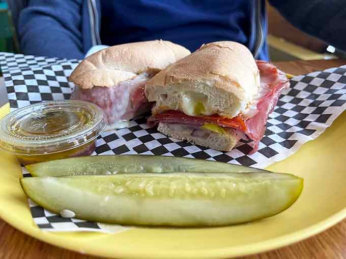 The Sgt. Pepper arrives loaded with ham, salami, and enough Italian goodness to make your taste buds sing.