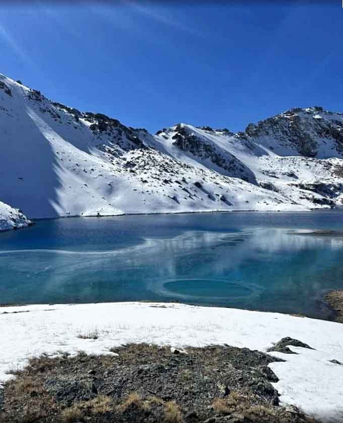 Winter transforms Columbine Lake into something from a fantasy novel, minus the dragons and questionable plot twists.