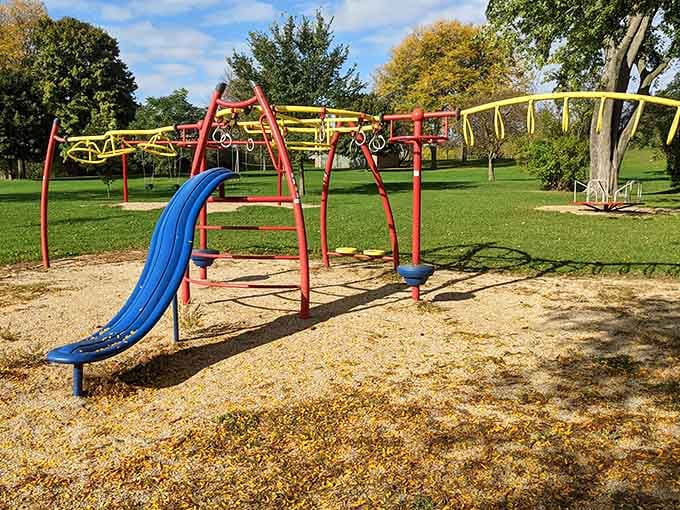 Playground equipment that actually looks fun, not like it was designed by someone who's never met children.