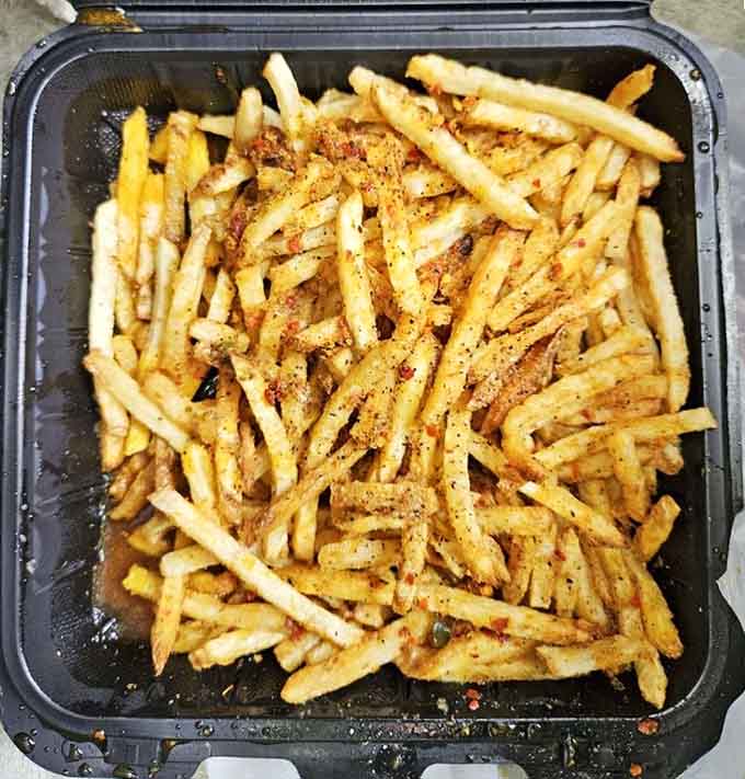 Perfectly seasoned fries that prove sometimes the simplest things in life bring the greatest joy and satisfaction.