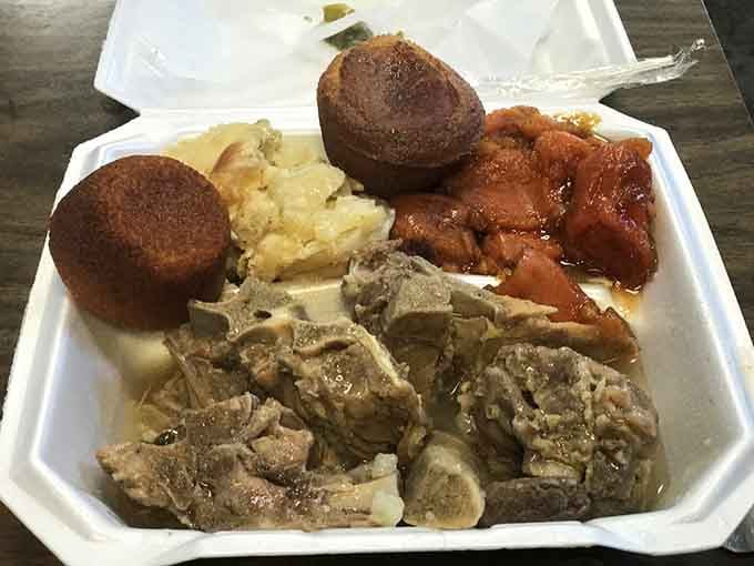 This styrofoam container holds more comfort than most fancy restaurants serve on fine china, and that's just facts.