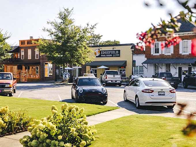 Downtown Edgefield moves at a pace that makes molasses look rushed, and that's exactly the point of being here.