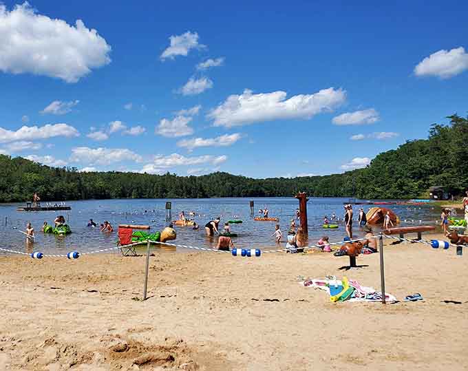 Summer at the beach means sandy toes and zero saltwater, which your sinuses will appreciate.