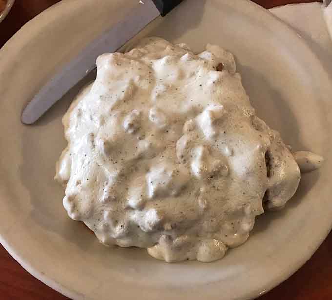 Country fried steak smothered in peppery gravy is comfort food that would make your grandmother nod with approval.