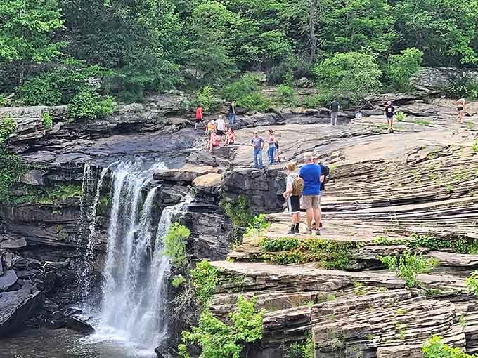 DeSoto Falls reminds you that the best entertainment doesn't require a streaming subscription or WiFi connection.