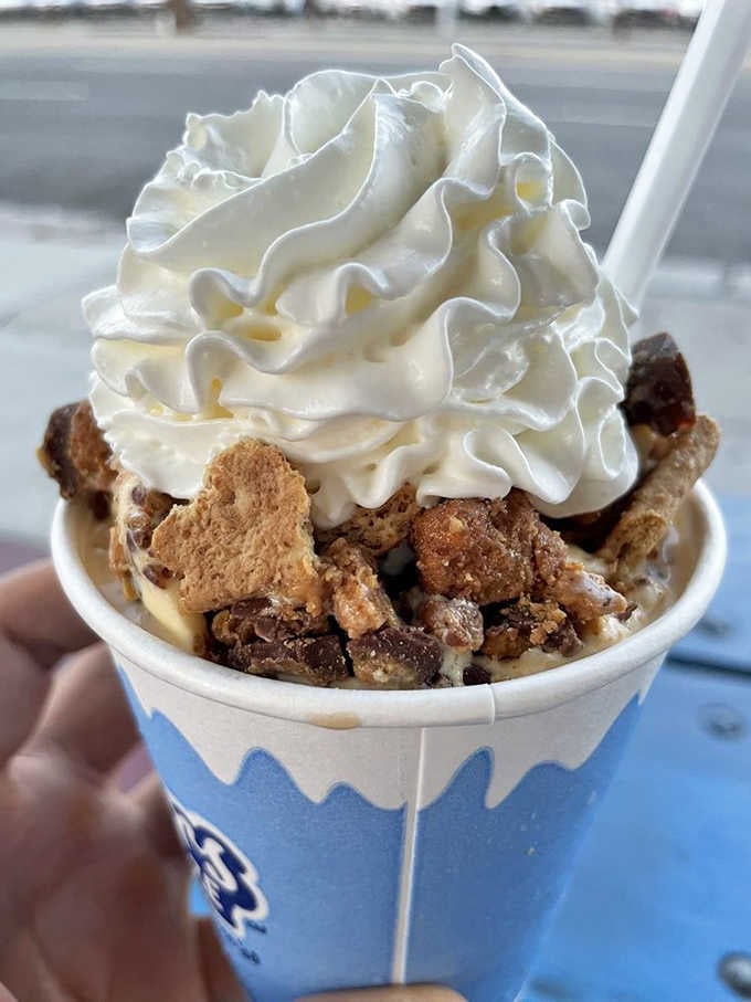 Peanut butter cups meet soft-serve in this glorious Twister, proving some marriages are made in frozen heaven.
