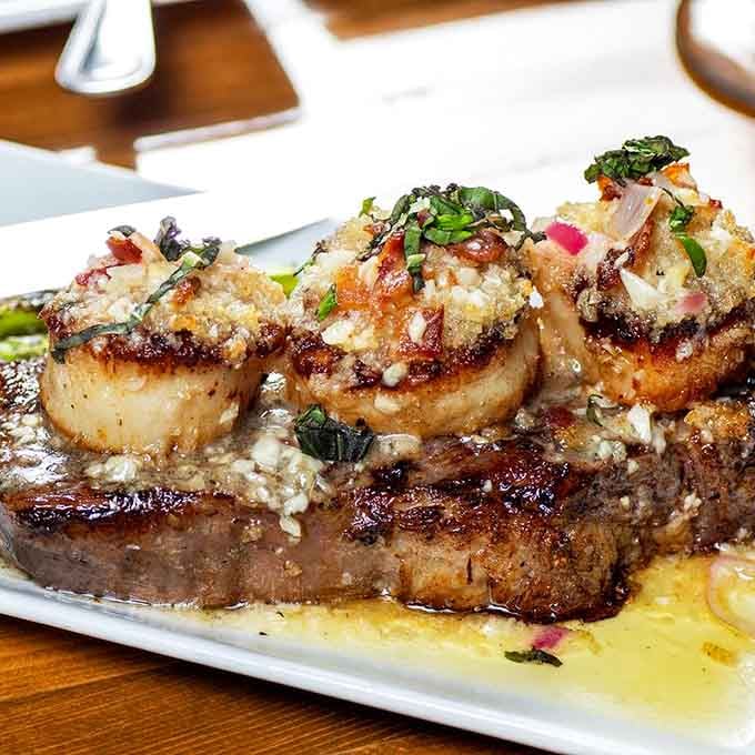 Surf meets turf in this beauty, because apparently one protein just wasn't enough for tonight's celebration.