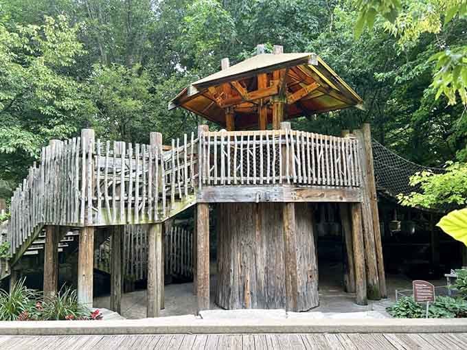 This treehouse looks sturdier than most apartments I rented in my twenties, and infinitely more charming too.
