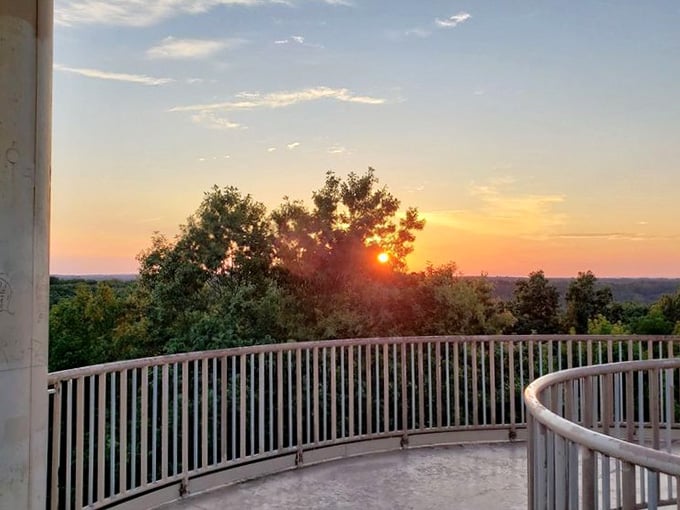 Sunset from the observation deck hits different when you've earned the view with your own two feet.