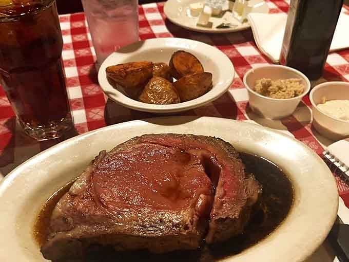 Prime rib this tender with roasted potatoes and horseradish&mdash;the holy trinity of satisfying dinners that don't require explanations.