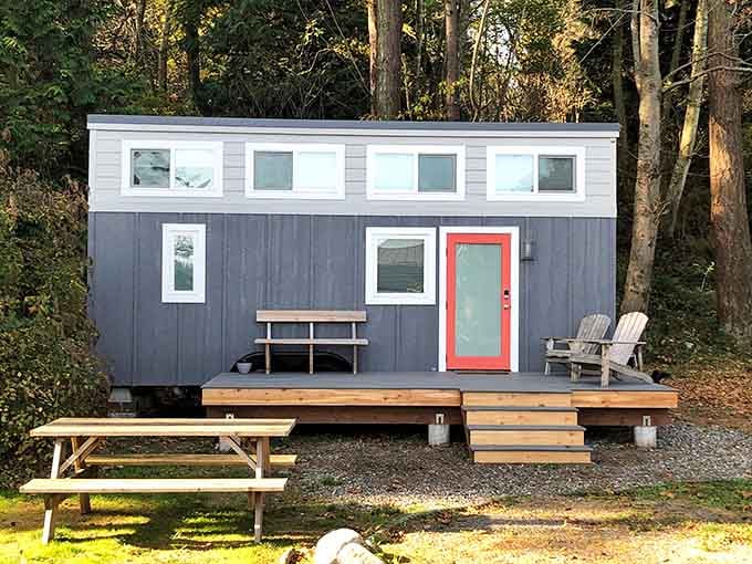 This tiny house packs big style with its modern design, proving good things really do come in compact packages.