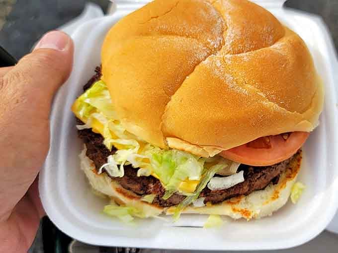A classic cheeseburger that proves sometimes perfection doesn't need bells and whistles, just melted cheese and love.