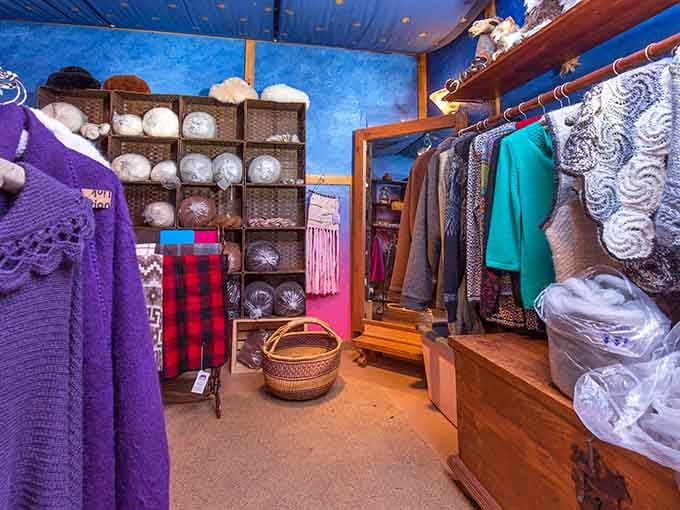Inside the cozy shop, shelves overflow with luxuriously soft alpaca products that make cashmere feel like burlap by comparison.