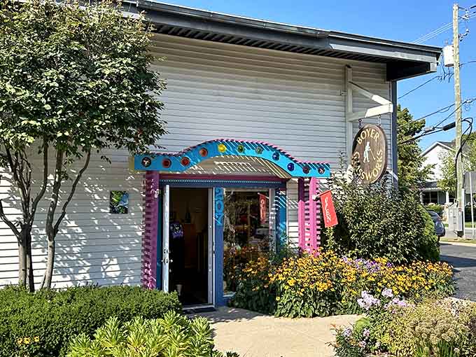 Whimsical storefronts like this prove that shopping local beats scrolling through your phone any day of the week.