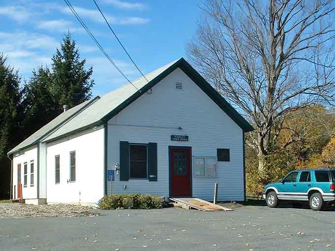 The town hall stands as a simple reminder that government doesn't need to be complicated or fancy.