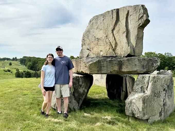 Scale meets whimsy when massive stone structures become the ultimate backdrop for your next profile picture.