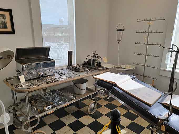 An operating room setup that makes modern hospitals look like five-star resorts by comparison, honestly.