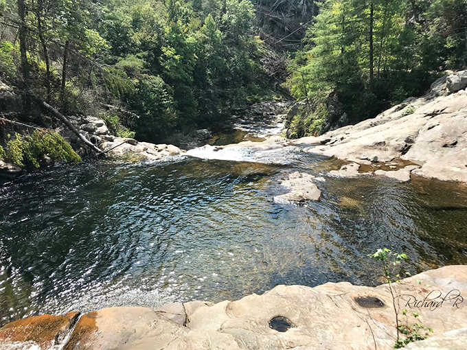 The upper cascades offer a preview of what's to come, like nature's movie trailer but way better.