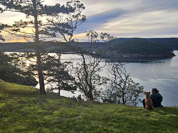 Sunset watching with your best friend never looked so good or felt so perfectly peaceful.