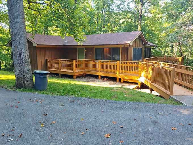 Your home away from home, complete with a deck perfect for morning coffee and evening relaxation.