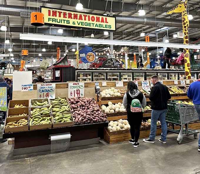 International produce brings dragon fruit and exotic vegetables to Ohio, no passport required for this trip.
