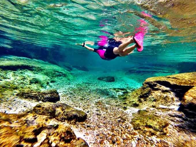 Underwater visibility so perfect, you'll feel like you're swimming through an aquarium where you're the exhibit.