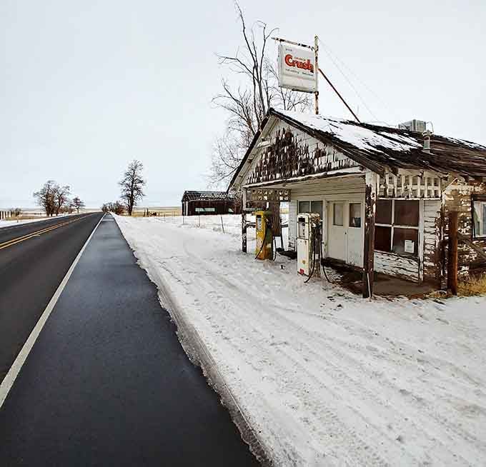 Winter in Kent proves that even ghost towns look prettier with a fresh coat of snow covering the decay.