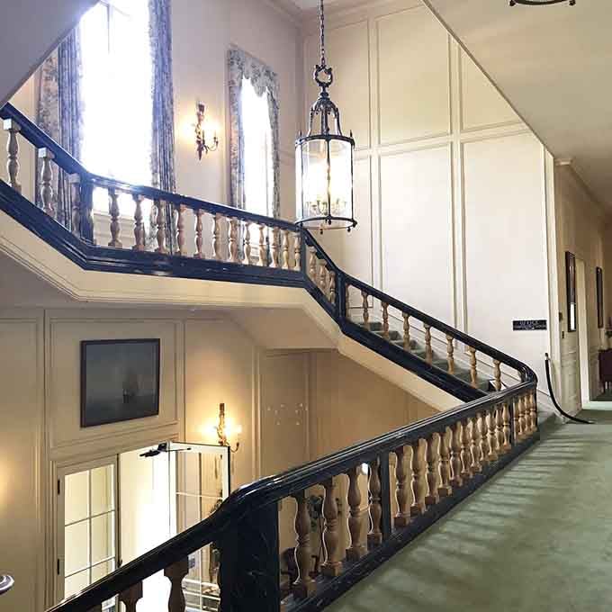 This grand staircase has seen more elegance than most of us will experience in a lifetime of trying.