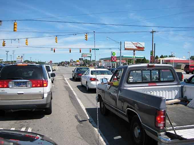 Small-town traffic means you'll actually make it to your destination without losing your mind completely.
