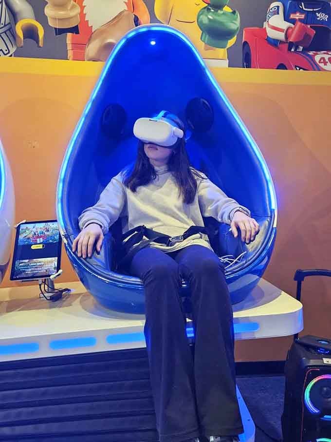 Virtual reality meets LEGO racing, giving you the speed without any actual risk to your carefully constructed vehicle.