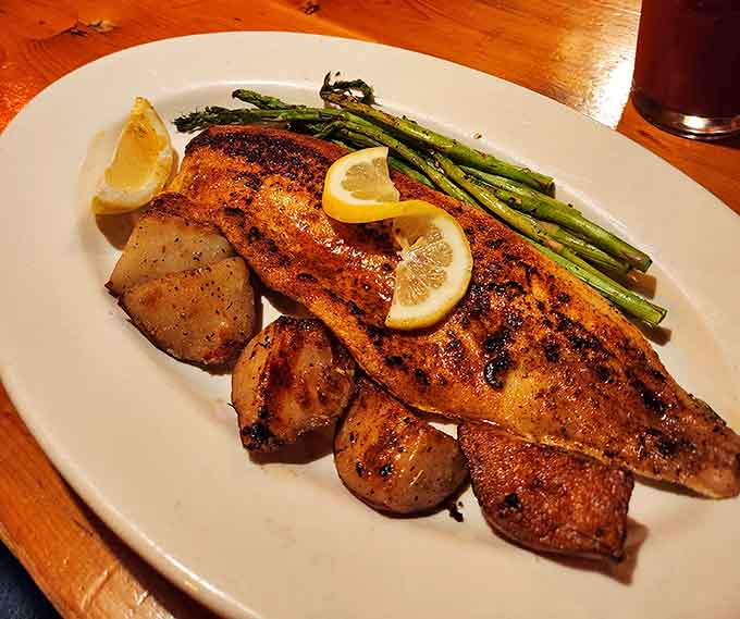 Great Lakes whitefish gets the blackened treatment, proving Michigan's freshwater bounty rivals any ocean catch.